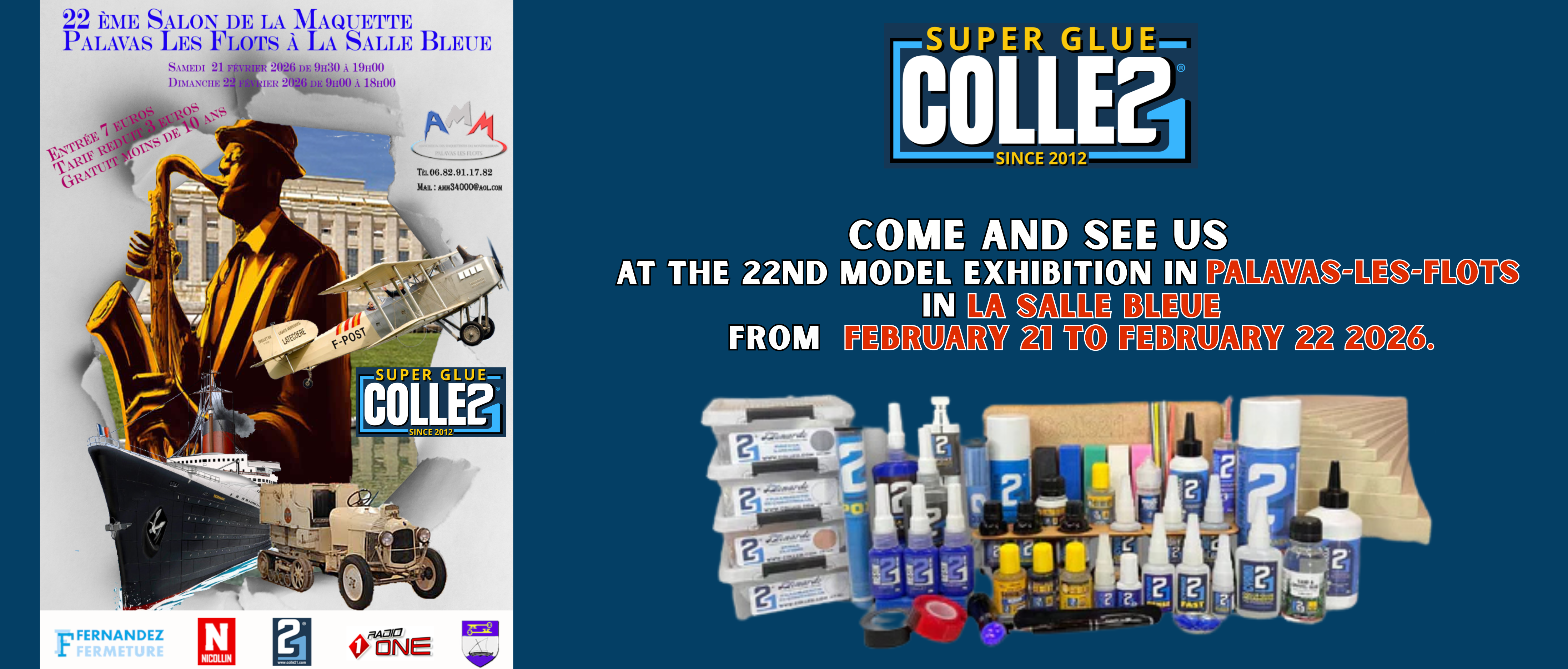 Superglue Colle21 at the 22nd Palavas-les-Flots Model Show – February