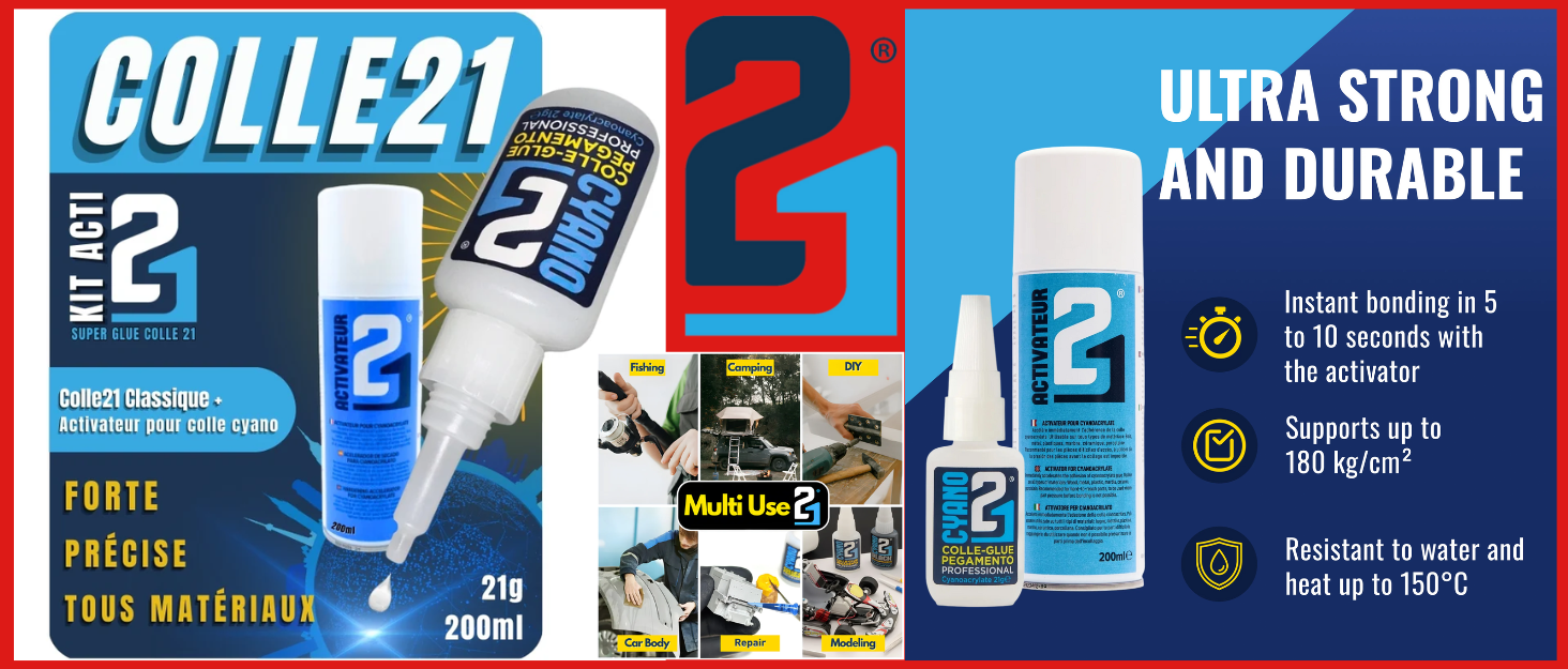 🚀 Superglue Cyano Colle21 : Optimisez Vos Collages avec le KIT ACTI
