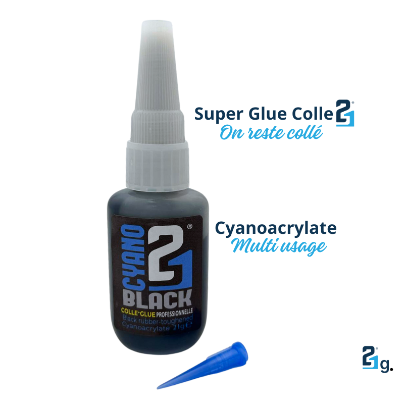 Colle 21 Super Glue Black - 21 gr Colle Cyanoacrylate Noir . Colle pour ...